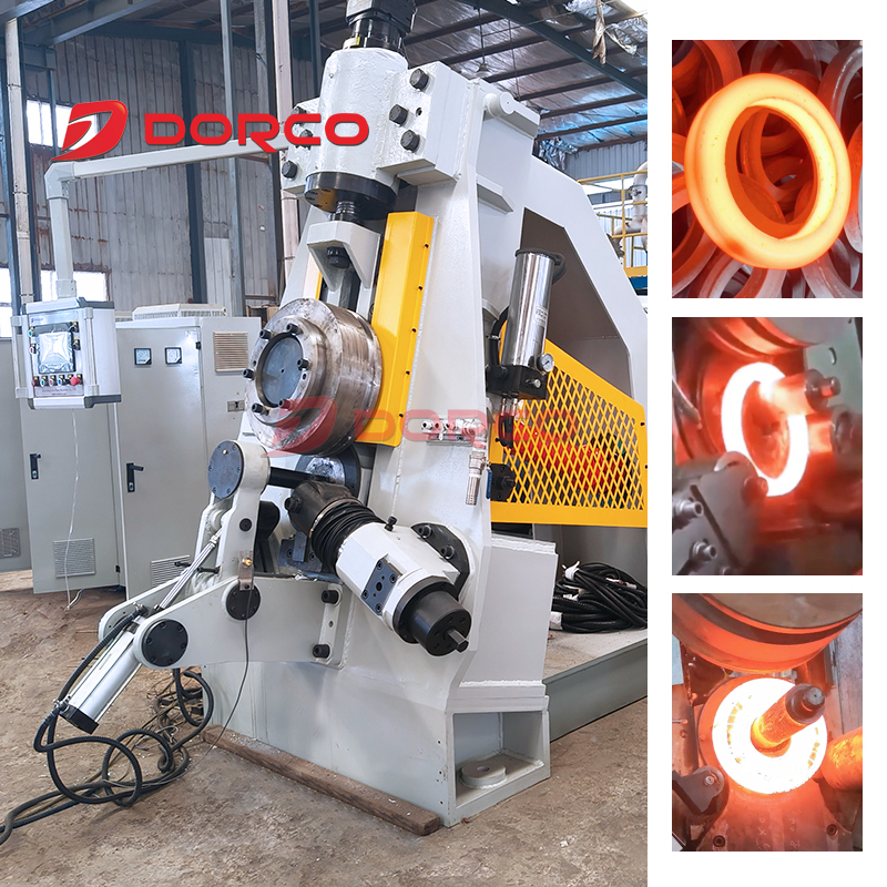 CNC Vertical Ring Rolling Machine with Robotic Arms